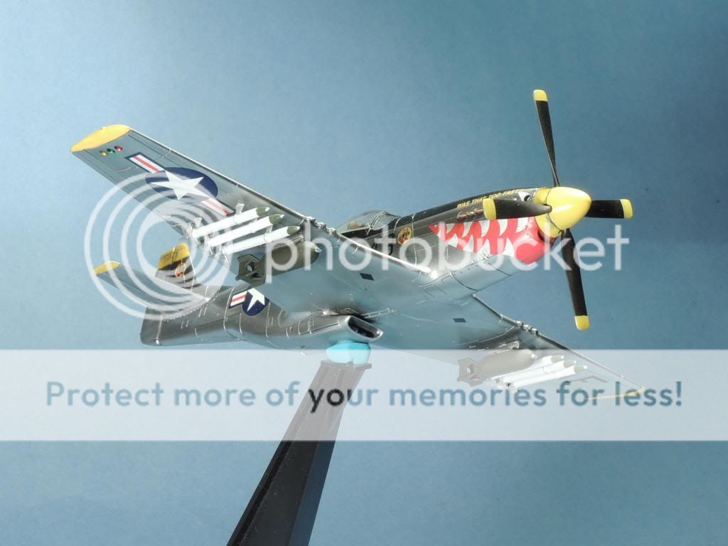 4 fighters on sticks, Spitfire 22, P51, F51, Sea Fury (lots of pics ...