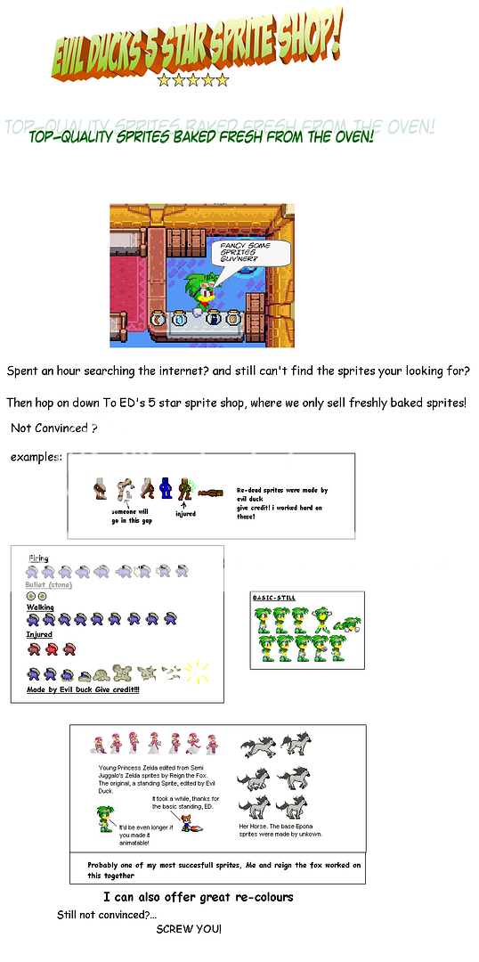 ED's 5-star sprite shop - Creative Corner - Zelda Universe Forums